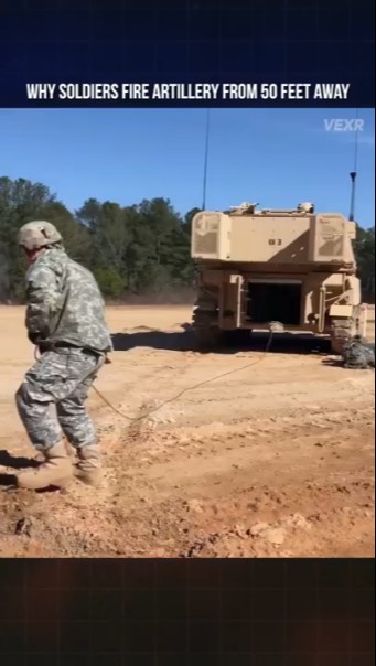 Why Soldiers Fire Artillery From 50 Feet Away - YouTube