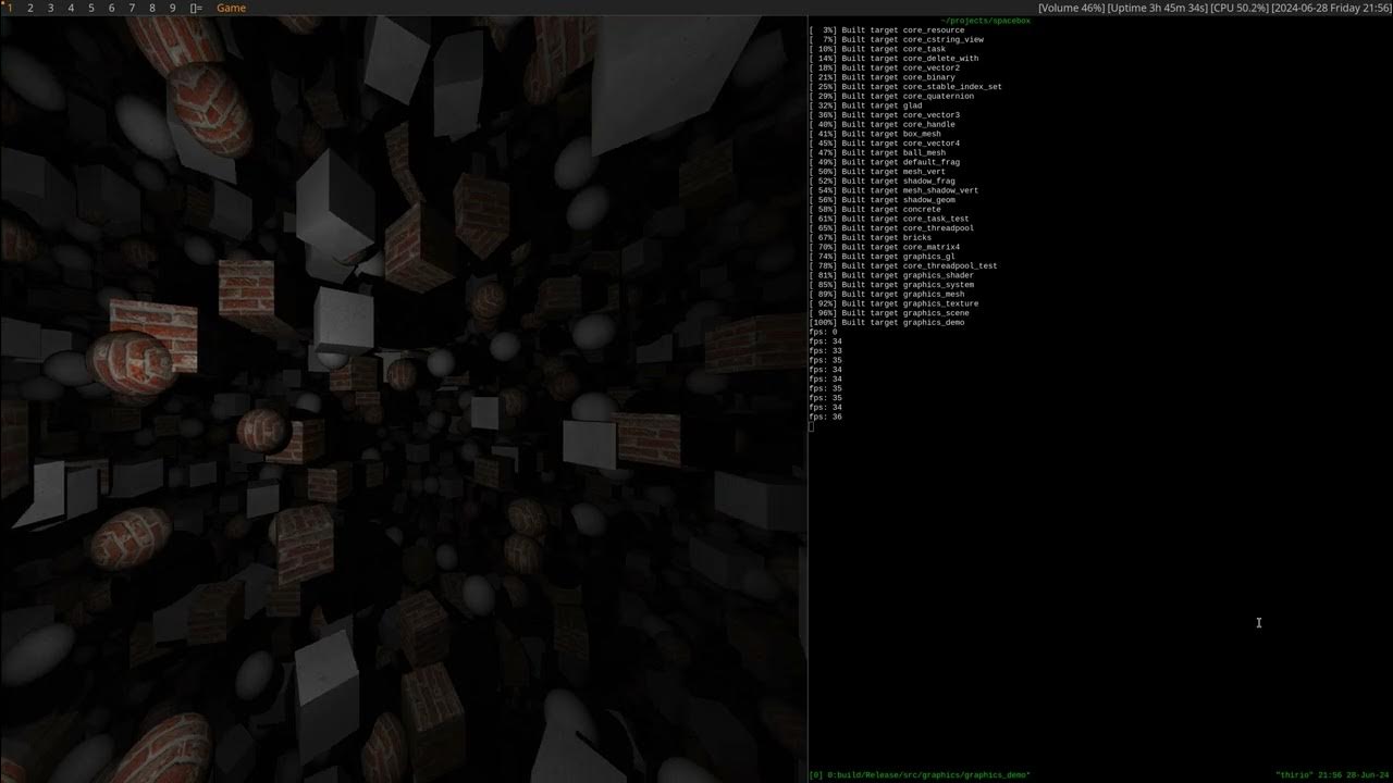 Point light shadow mapping with 65k objects - YouTube
