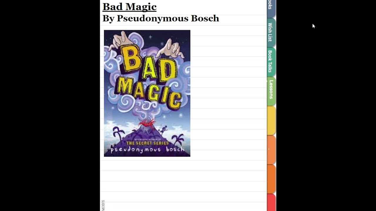 Bad Magic Book Talk YouTube bad-magic-book-talk-youtube