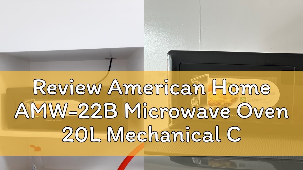 Review American Home AMW-22B Microwave Oven 20L Mechanical Control ...