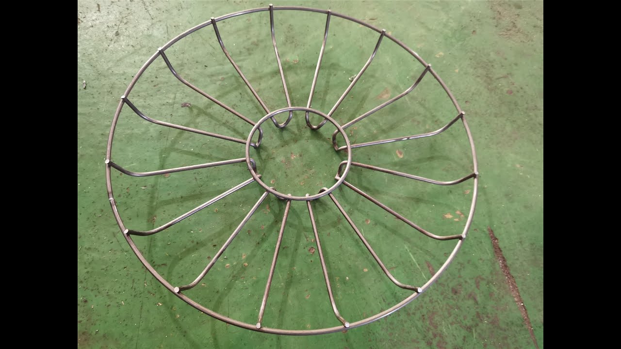 Spot Welding Machine to weld bracket on fan guard grill - YouTube