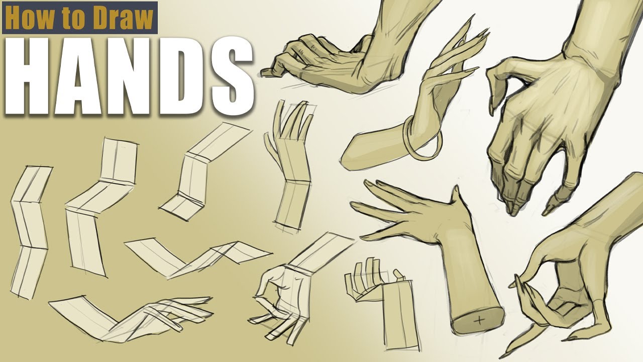 Learn to Draw Hands Easily with this Method - YouTube