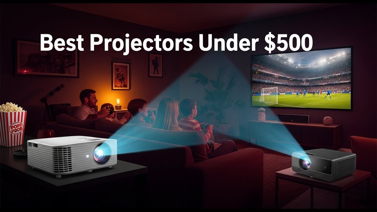 TOP 5 Best Projectors Under $500 2025 | I Tested 10 Budget Projectors ...