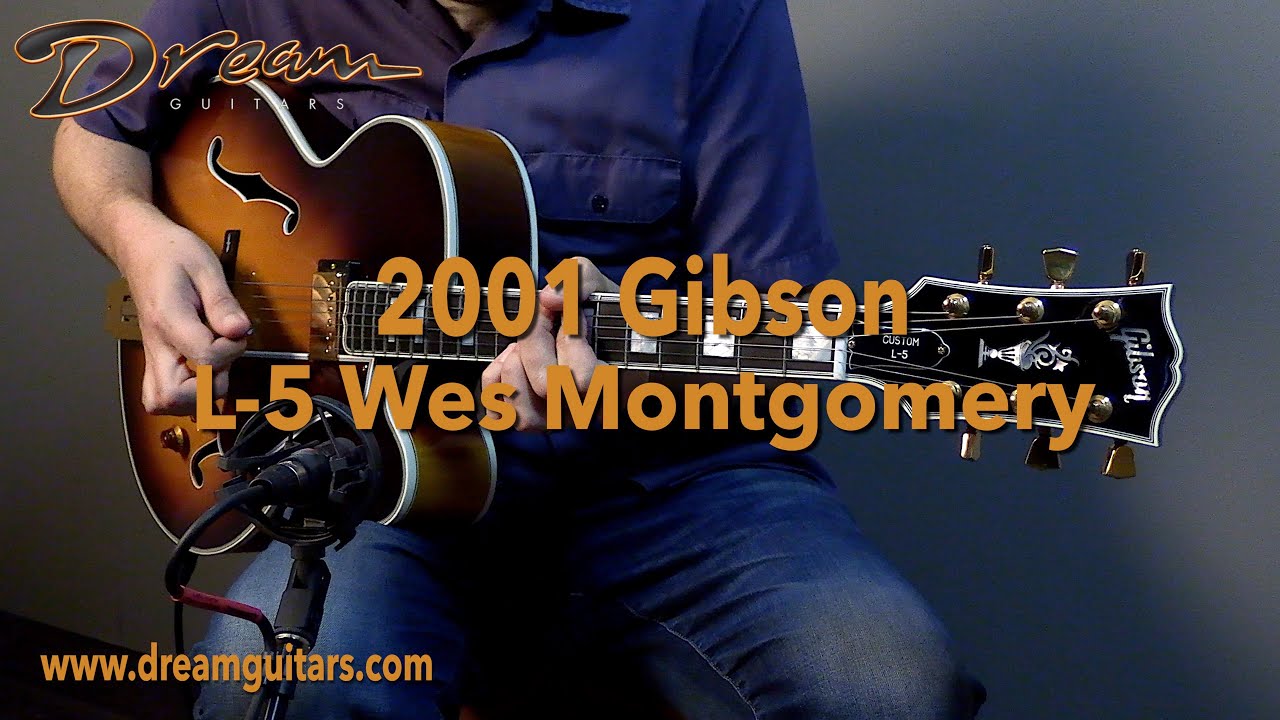 2001 Gibson L-5 Wes Montgomery, Flame Maple & Spruce - YouTube