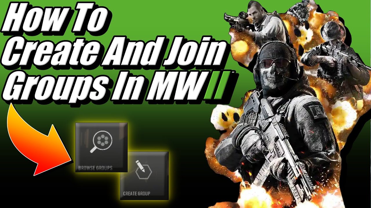 How To Create Groups in Call of Duty Modern Warfare 2 - YouTube
