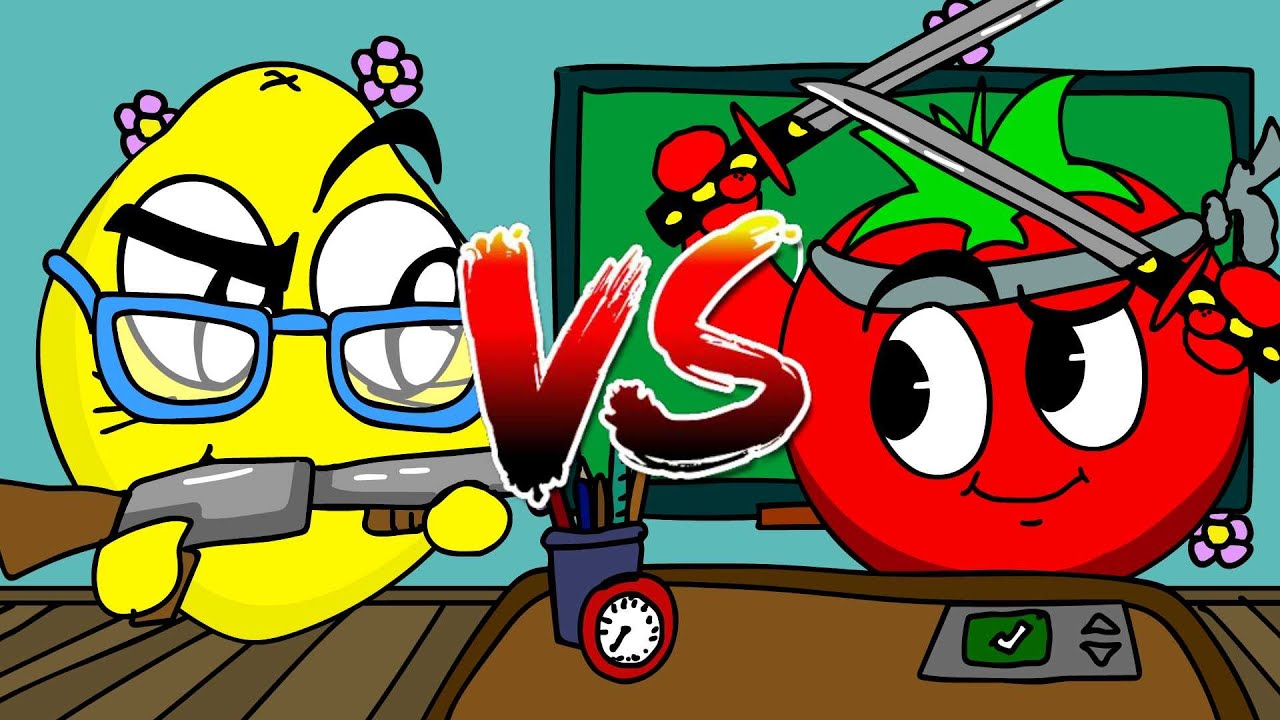 MS.LEMONS vs MR.TOMATOS | Part 2 | Ms Lemons Animation Meme - YouTube