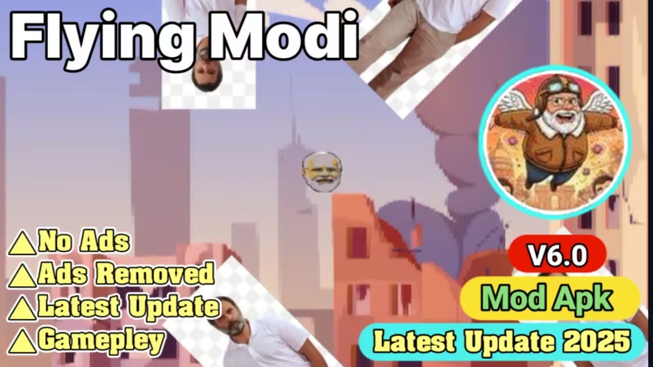 Flying Modi Mod Apk v6.0 | No Ads Ads Removed | New Update - YouTube