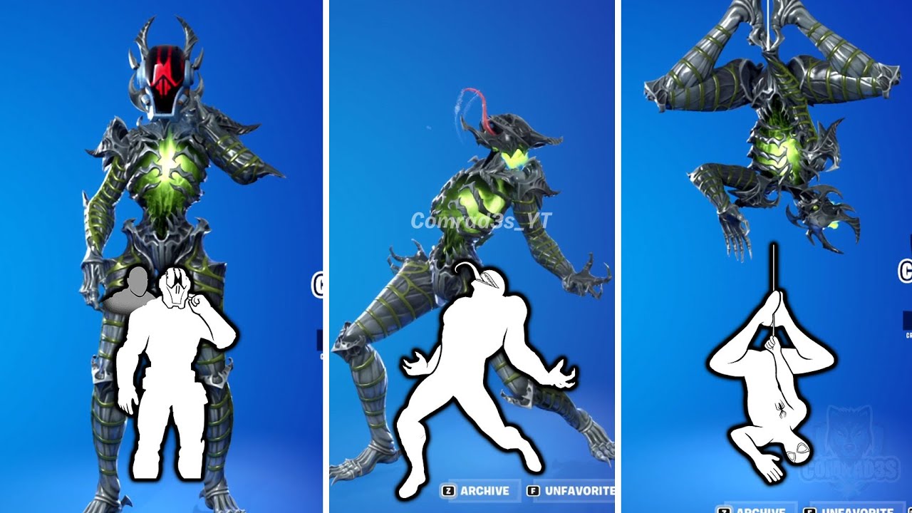 Fortnite KELERITAS (DEMON) Skin doing Built-In Emotes - YouTube