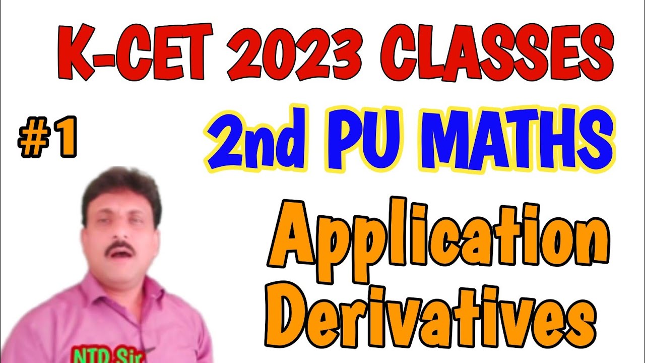 APPLICATION OF DERIVATIVES K-CET SUPER TRICKS / DIFFERENTIATION-2 SHORT CUTS ,TIPS & TRICKS /NTD ...