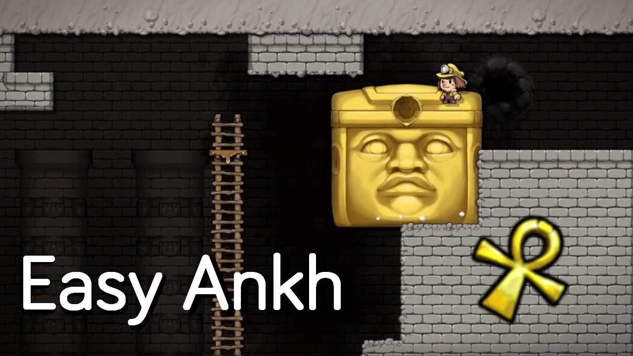 Spelunky 2: Easier Ankh Strat + Bombless Waddler - YouTube