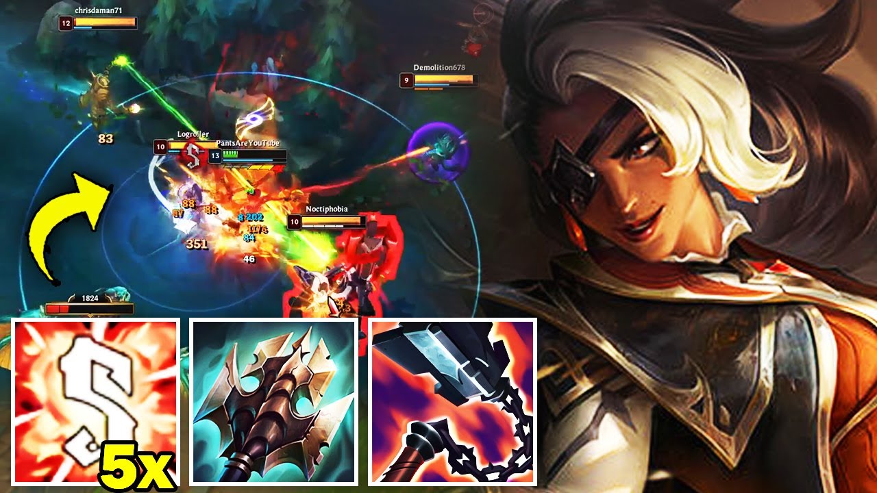 This bruiser Samira build can ult 5 times in 1 fight and it's not ...