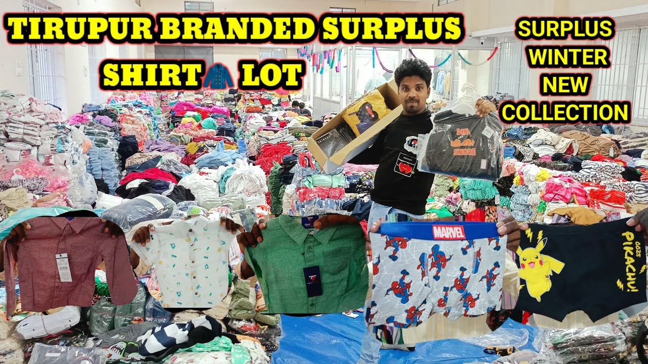 Branded Surplus Shirt Wholesale Market Tirupur Hindi Winter New ...
