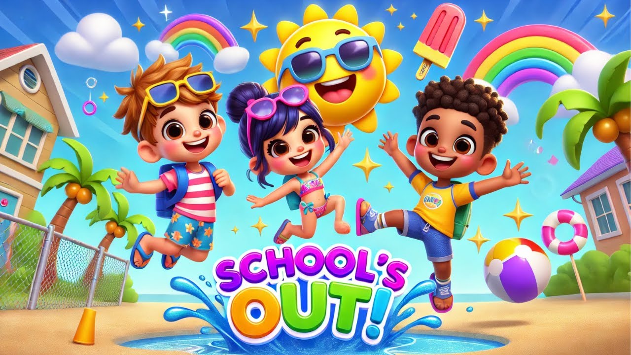 Summer Vacation Song for Kids☀️ | School’s Out | Fun Nursery Rhyme ...
