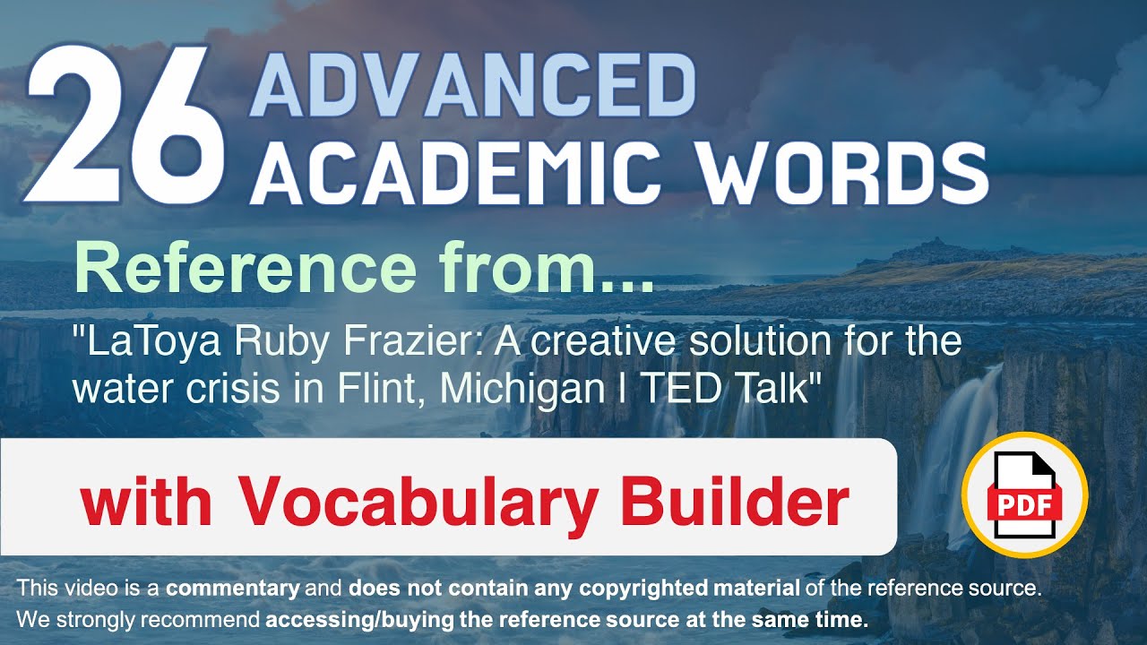26 Advanced Academic Words Ref from "A creative solution for the water ...