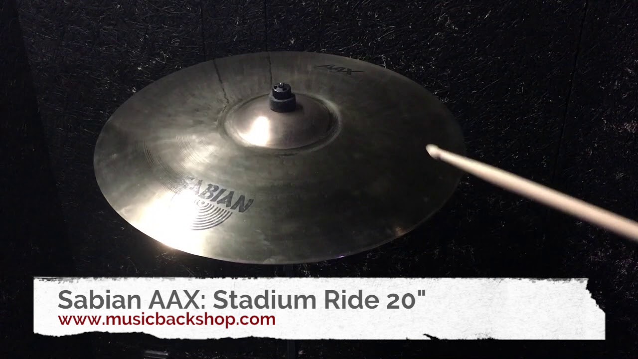Sabian AAX Stadium Ride 20" / Cymbale Occasion MusicBackShop - YouTube