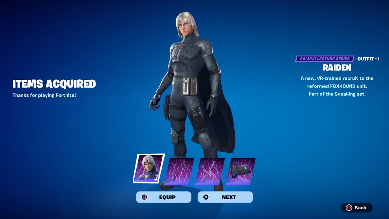 How To Get Raiden Skin NOW FREE In Fortnite! (Unlocked Metal Gear ...