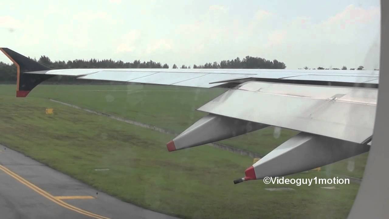 Singapore Airlines A380 SQ318 Takeoff from Singapore Changi Airport ...