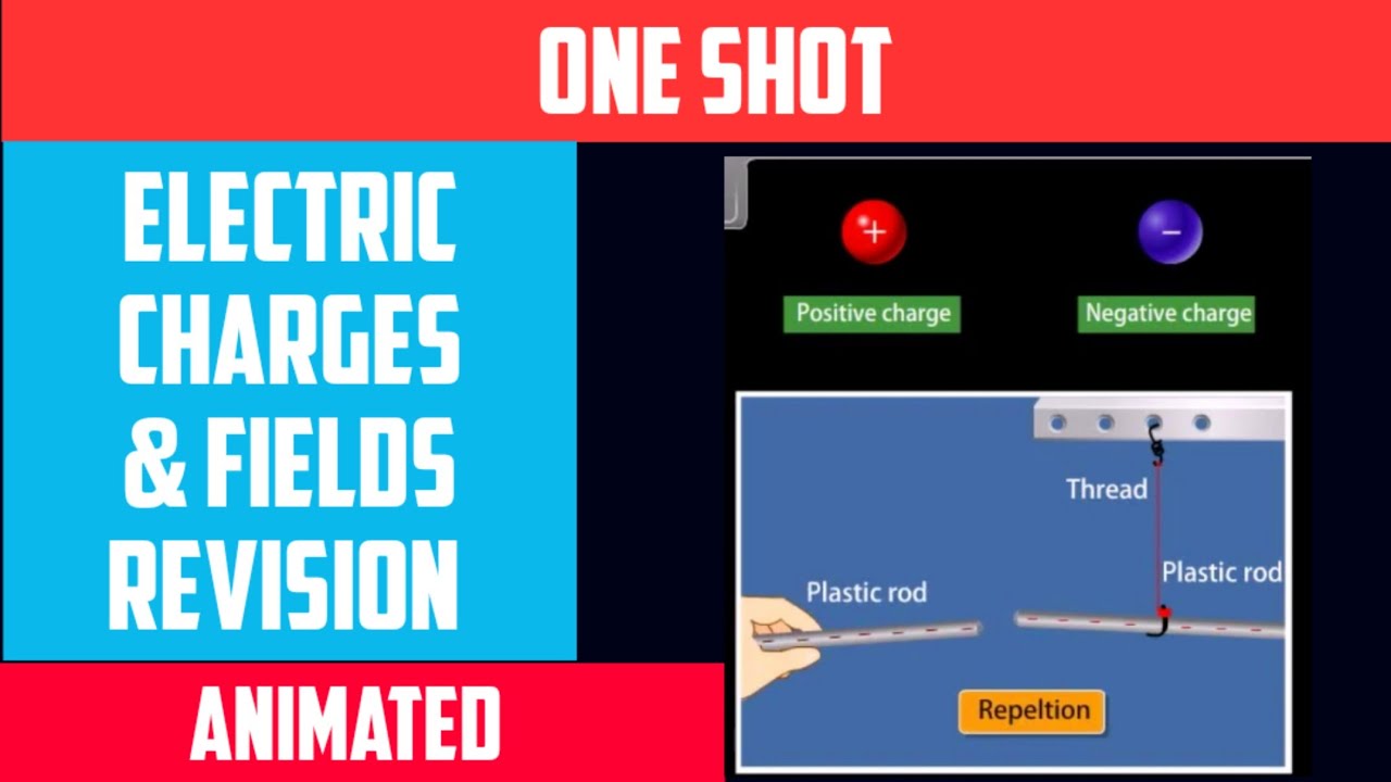 ELECTRIC CHARGE AND FIELDS REVISION WITH ANIMATION || PHYSICS XII CBSE ...