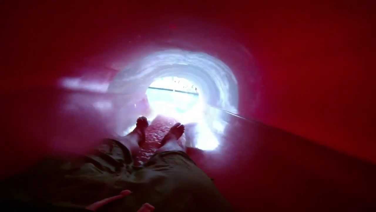 POV 1080p Red Water Slide at Key Lime Resort Gurnee IL - YouTube