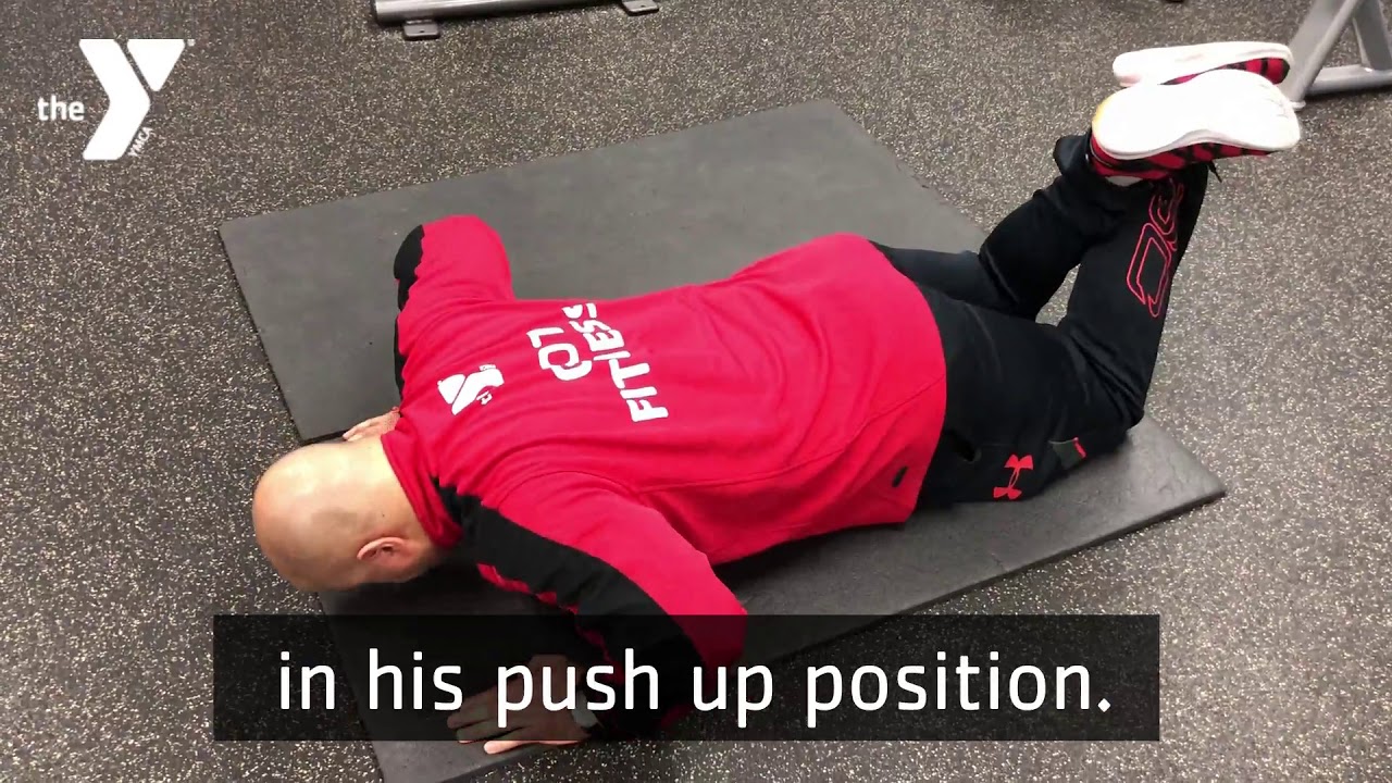 How to do a Modified Push Up | Summit Area YMCA - YouTube