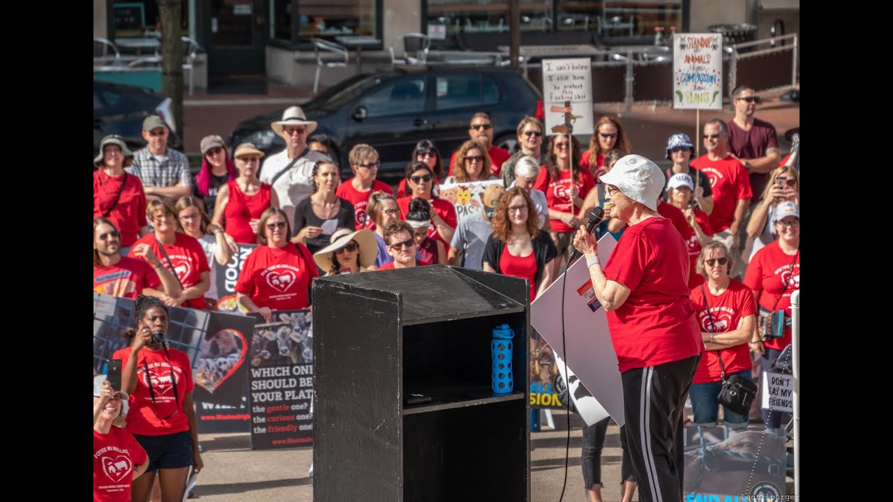 Kristen Hess speaks at the 2018 Indiana Animal Rights March - YouTube