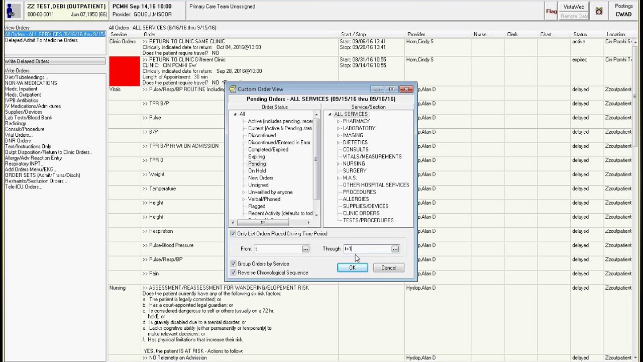 CPRS: Did I Order Morning Labs? - YouTube