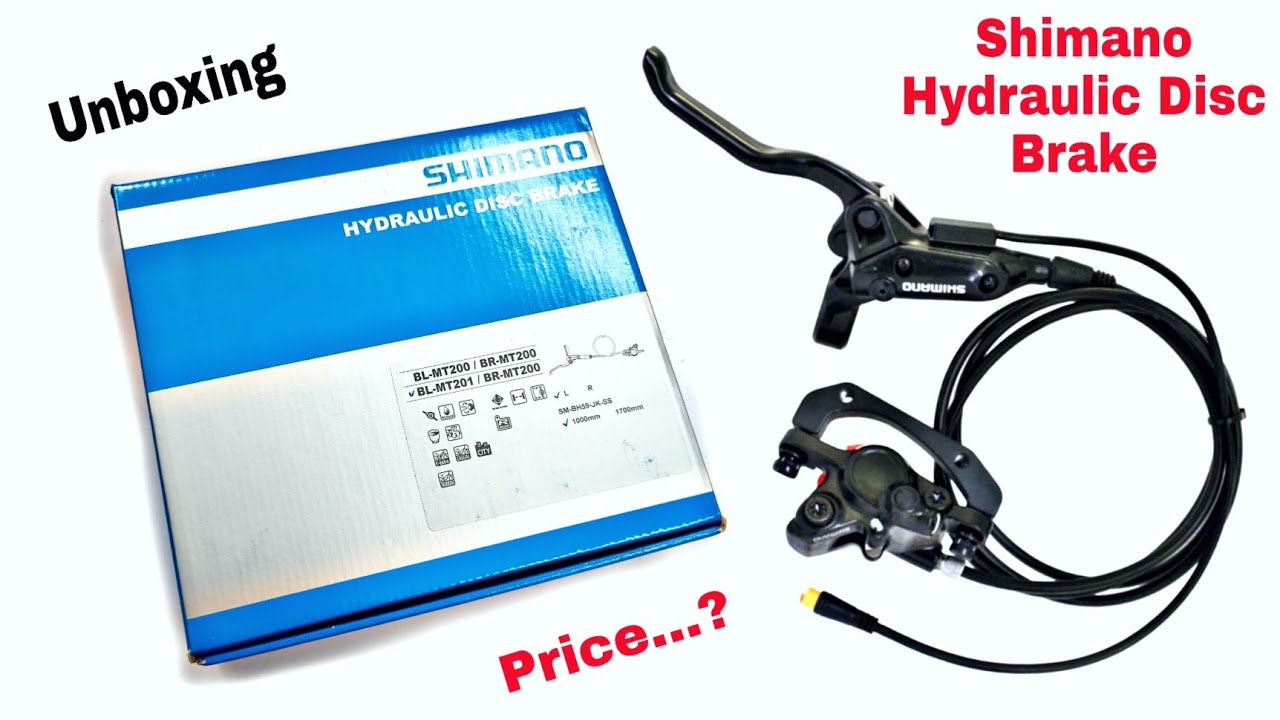 Shimano MT 201 Front Hydraulic Disc Break Kit For Cycle Unboxing Video ...