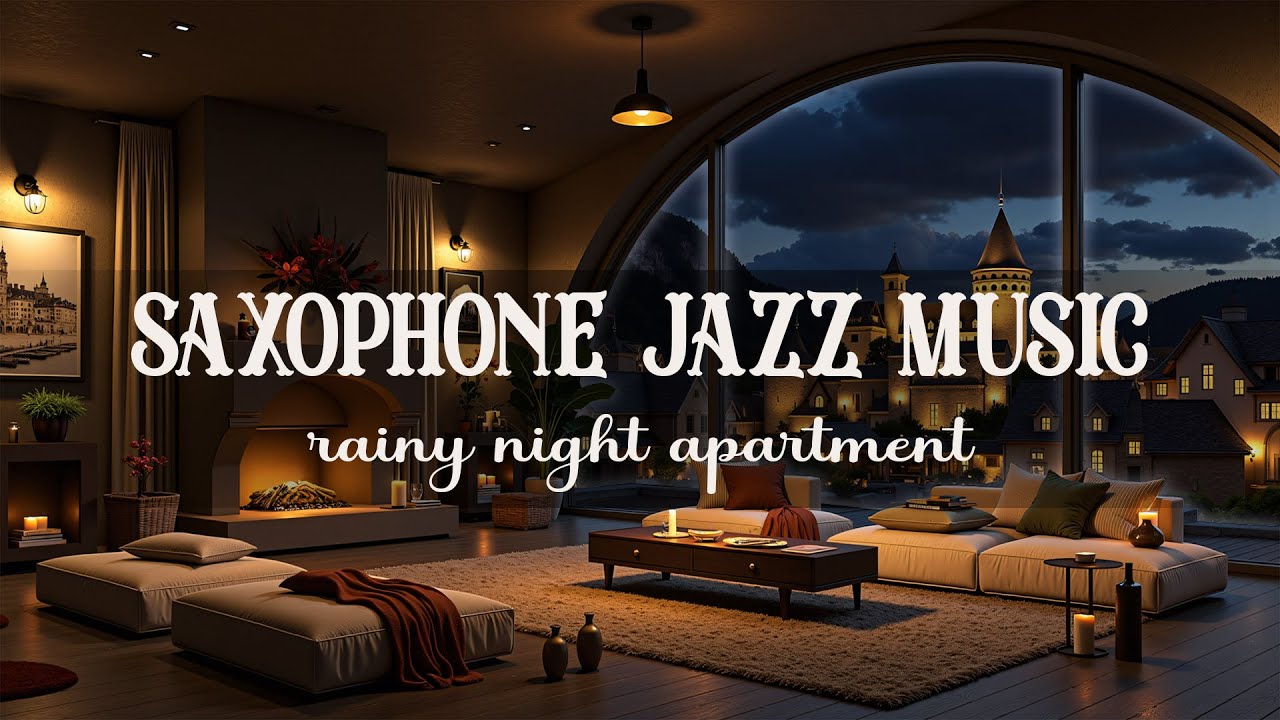 Best Jazz Saxophone Songs 🎷 Cozy Bedroom On A Rainy Night ☔ Soft ...