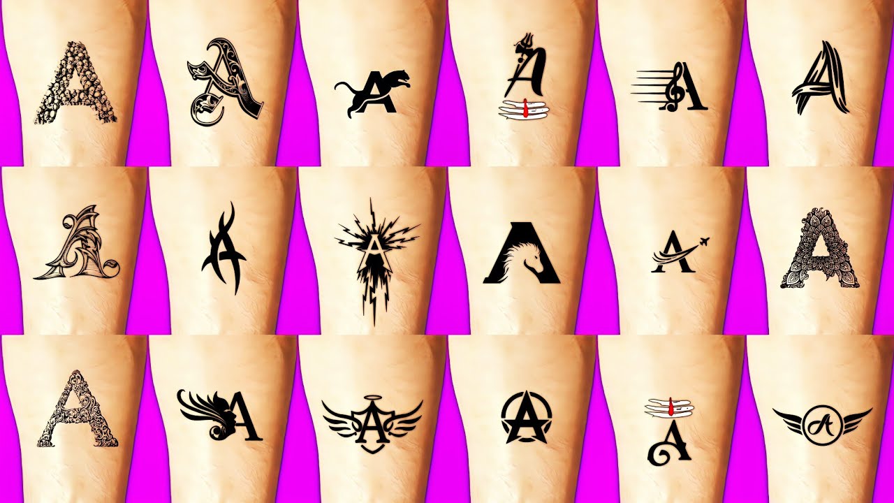 Best Hand Tattoos with the Letter A [2024] - YouTube