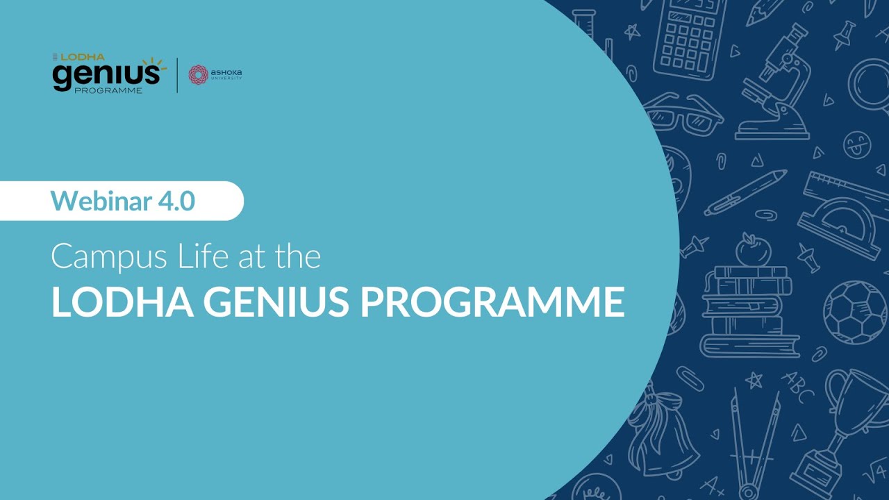 Webinar 4: Campus Life at the Lodha Genius Programme - YouTube