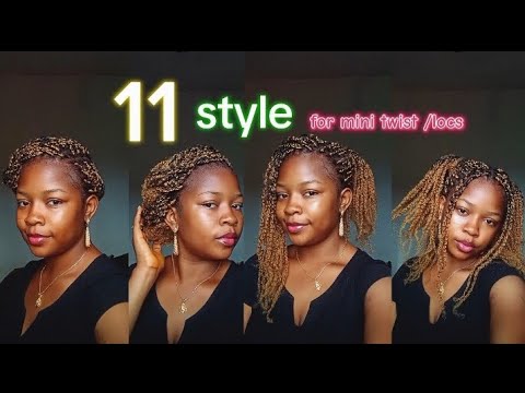 "micro magic: styling tips for tiny Twists || micro twist hairstyle ...