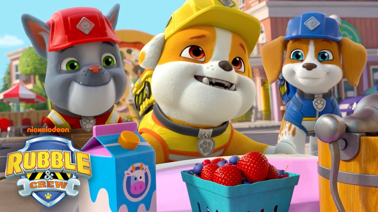 Rubble Gets Excited for Ice Cream! 🍦 w/ Charger, Wheeler & Mix | Rubble ...