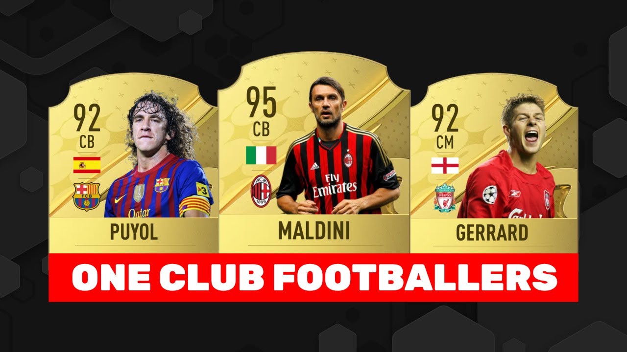 Greatest One-Club Players In Football History 😱🥹 - YouTube