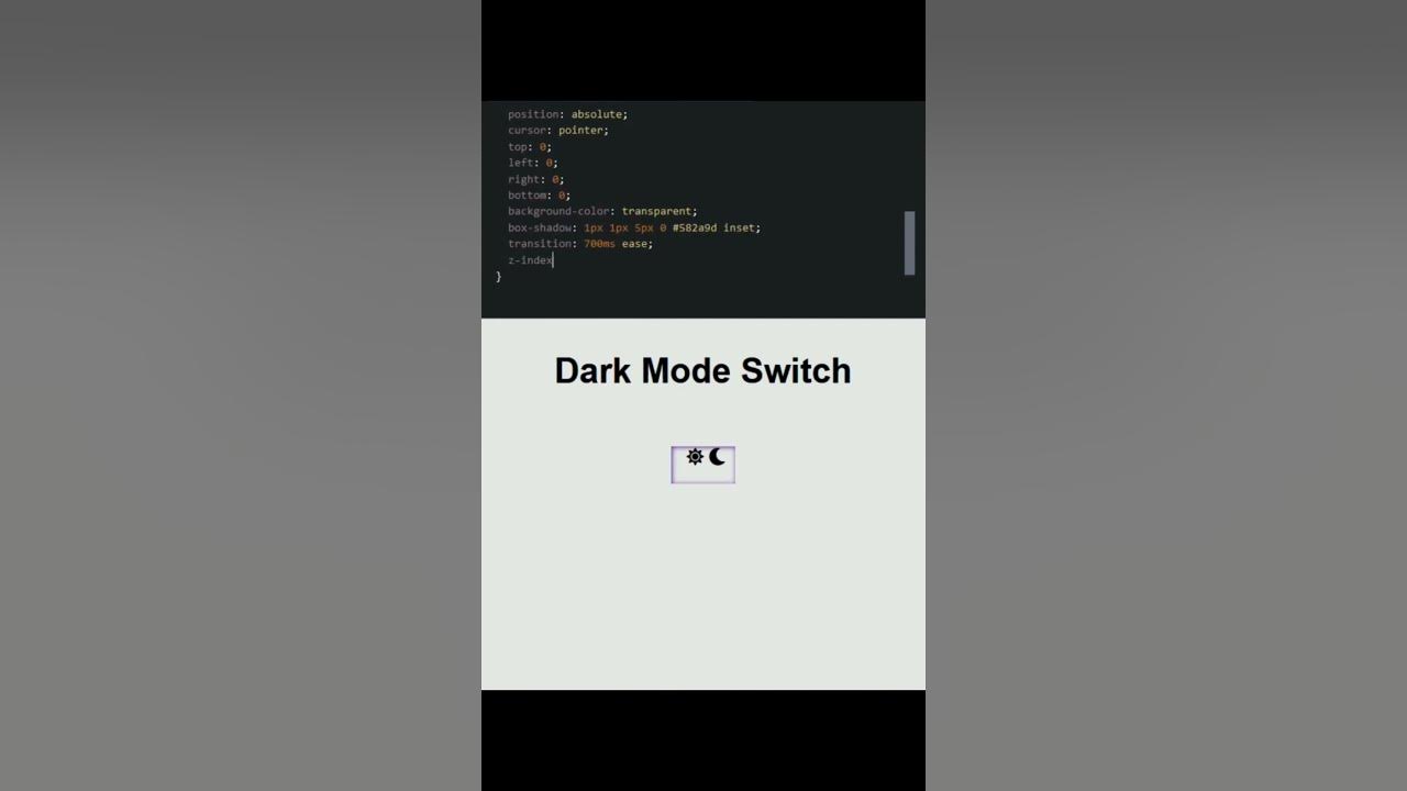 Css Tricks Css Animation Dark Mode Switch Css Html Coding Cssanimation Youtube