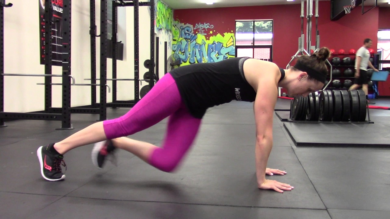High Plank with Knee Crossover - YouTube