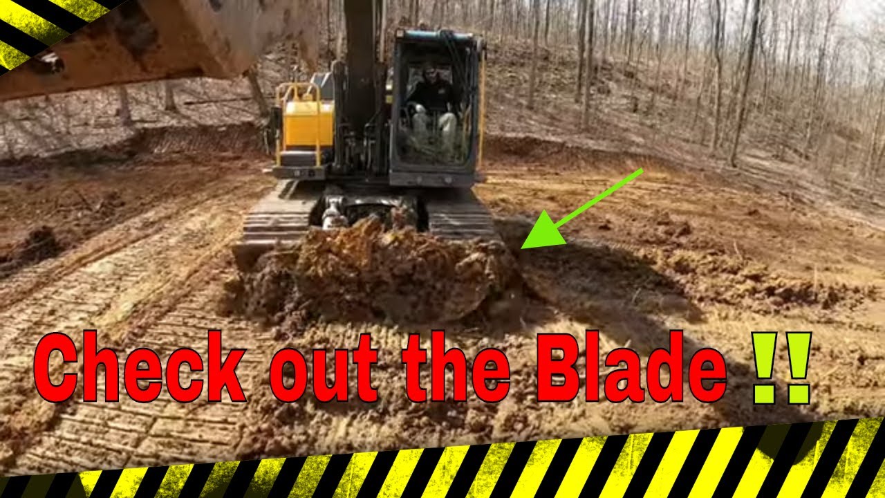 Building a 40x60 building pad with just the Volvo excavator and push ...