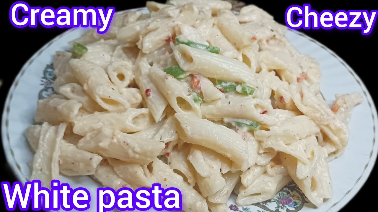 white pasta recipe/restaurant style white sauce pasta/italian white ...