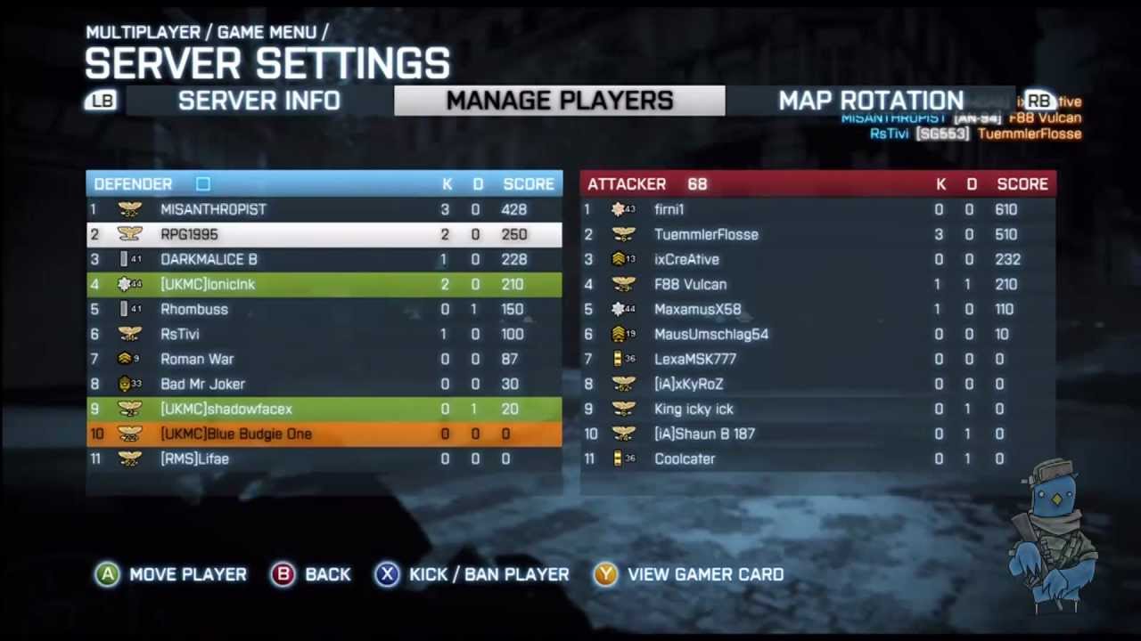 Battlefield 3 xbox 360 In-game Server Admin Privileges - YouTube