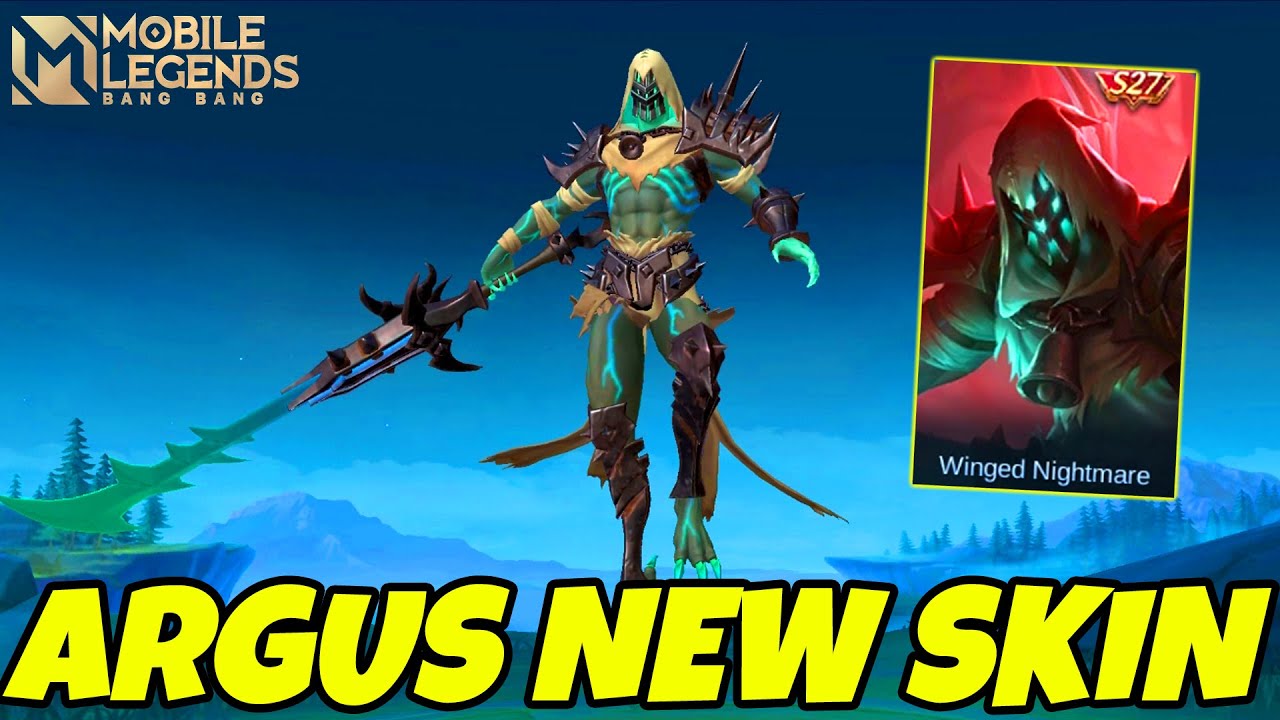 ARGUS NEW SKIN WINGED NIGHTMARE - SEASONAL SKIN 26/27 | MOBILE LEGENDS ...