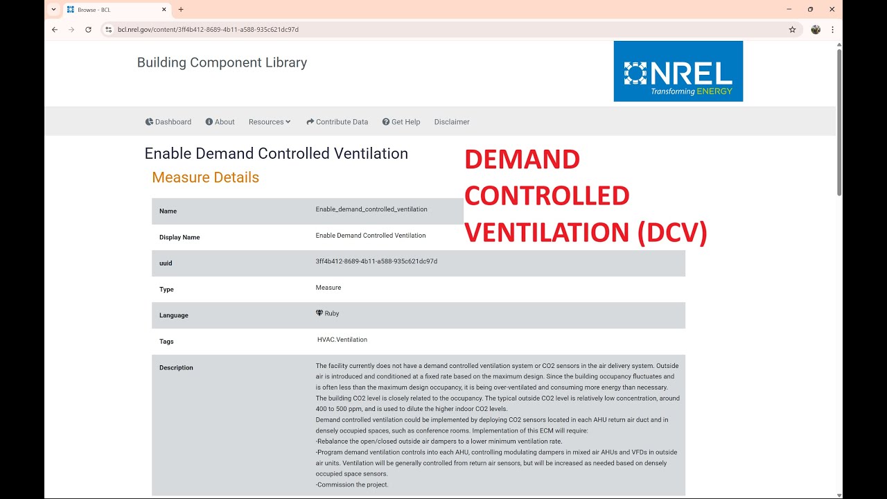 OpenStudio - EEMs 1: DCV Measure - YouTube