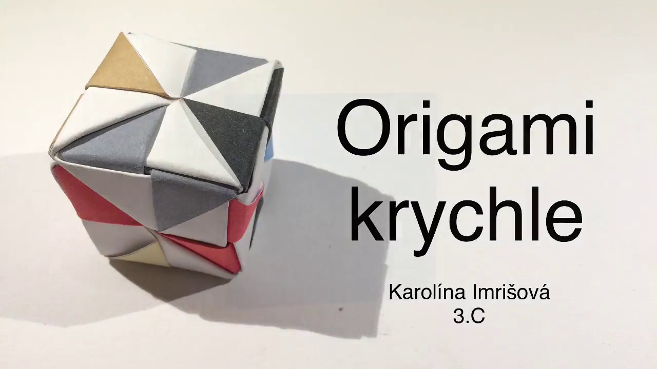 Origami - krychle - YouTube