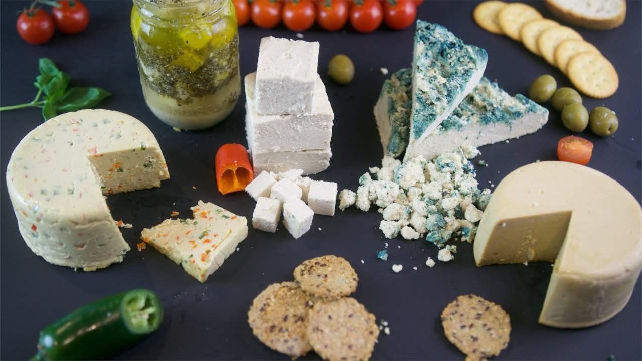 Vegan Cheeses: Pepper Jack, Smoked Gouda, Blue Cheese and Feta Cheese ...