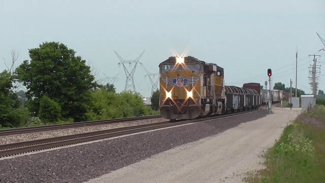 UP 4848 South Dwight, IL 6/21/19 - YouTube
