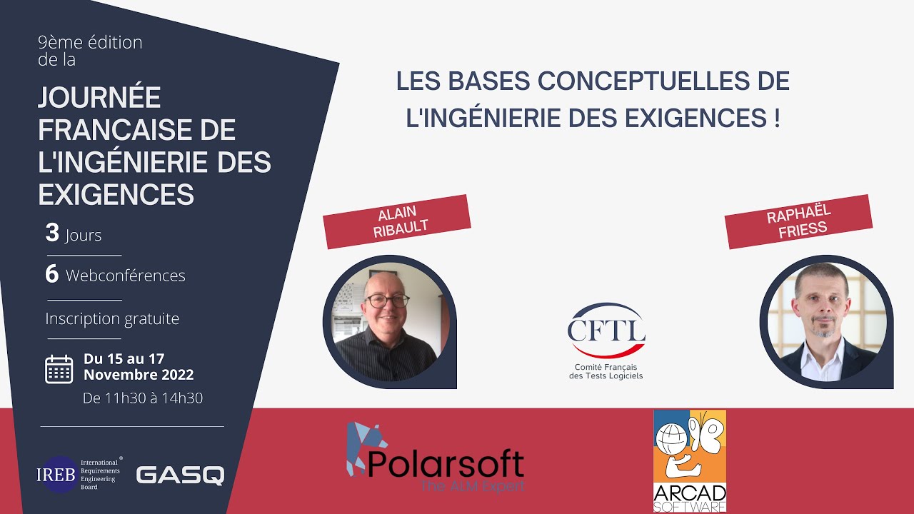 JFIE 2022 - Découvrir les bases de l'Ingénierie des Exigences - GTIE ...