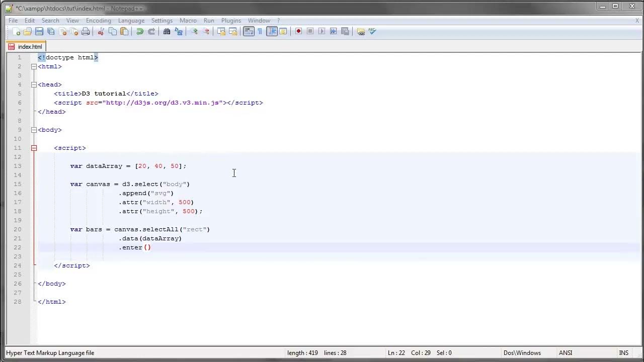 D3 Js Tutorial 4 Visualizing Data Youtube