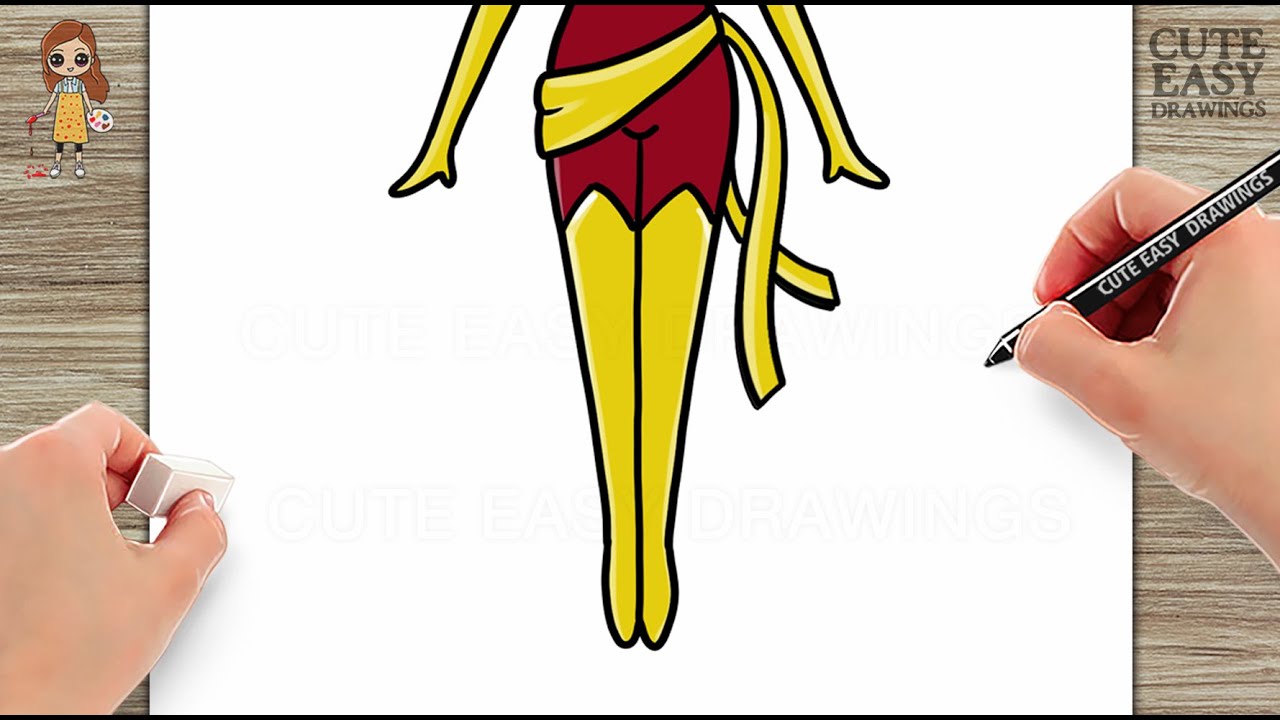 How To Draw Dark Phoenix - Jean Grey Xmen - YouTube