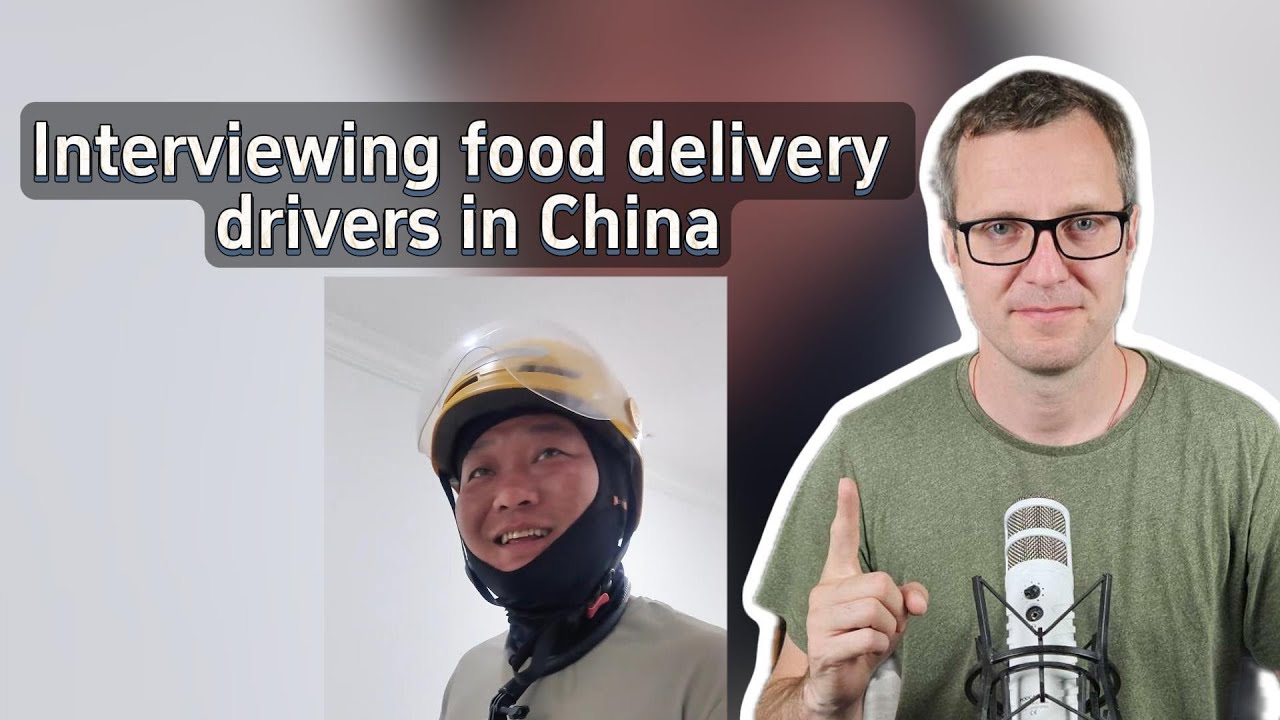 Interviewing food delivery drivers in China - YouTube