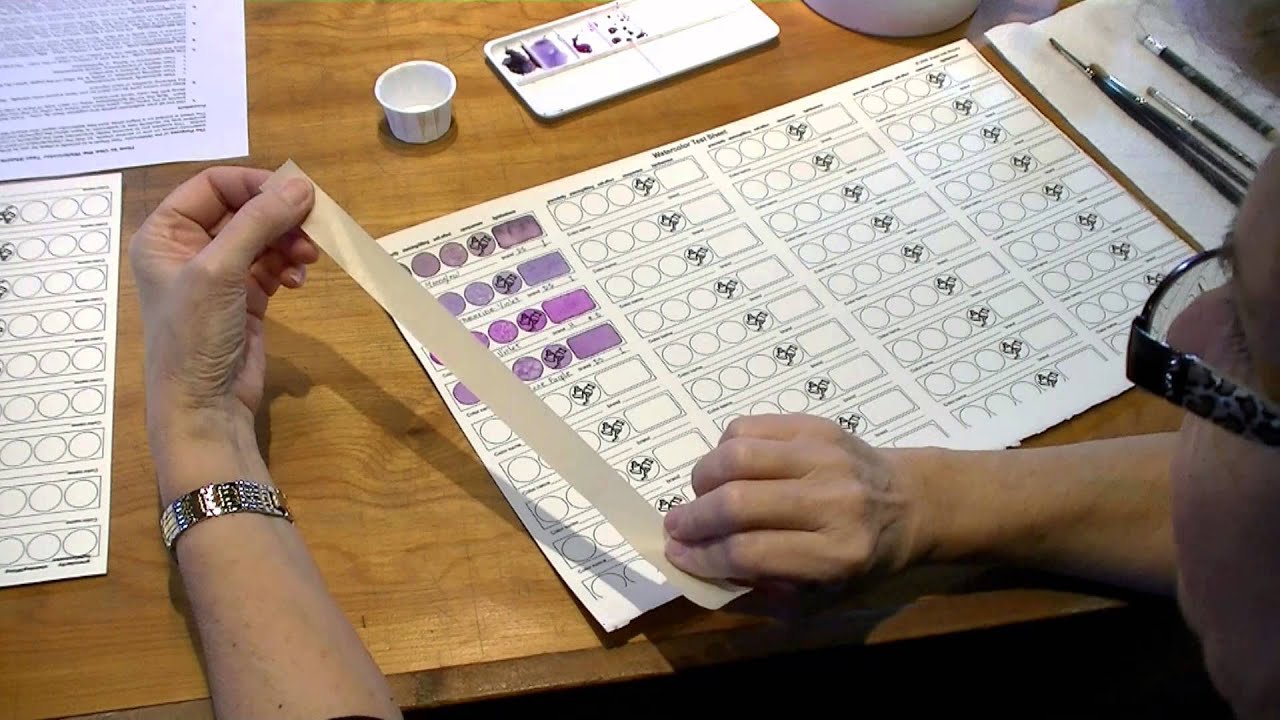 Video on Watercolor Test Sheet - YouTube