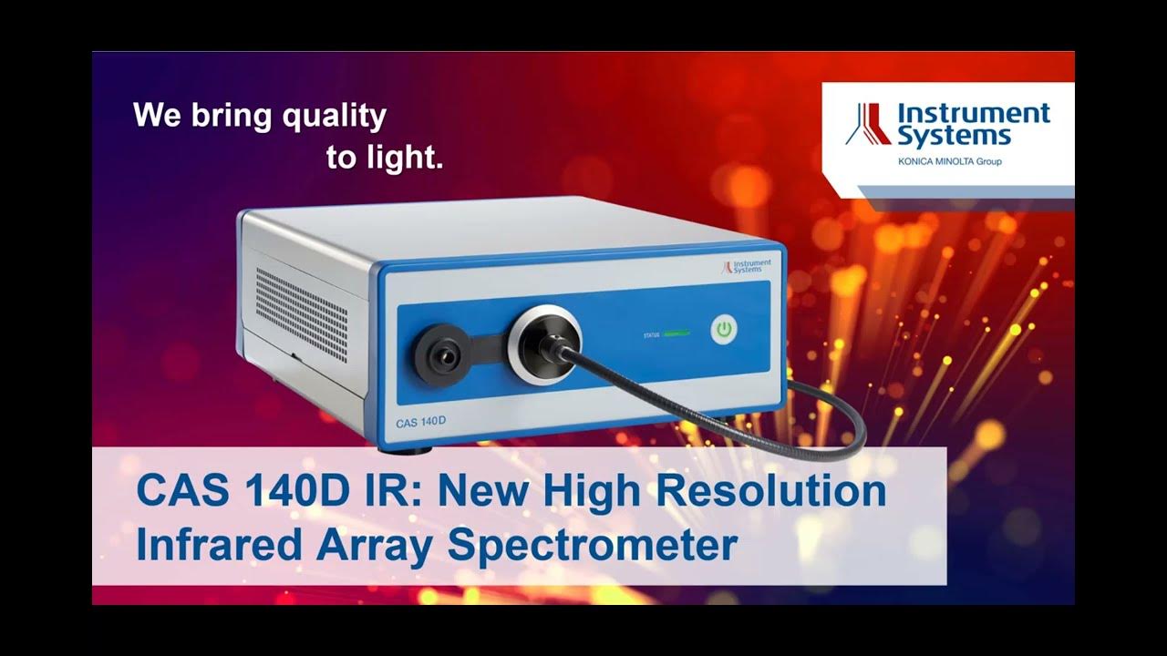 New High resolution Infrared Array spectrometer CAS 140D IR - YouTube