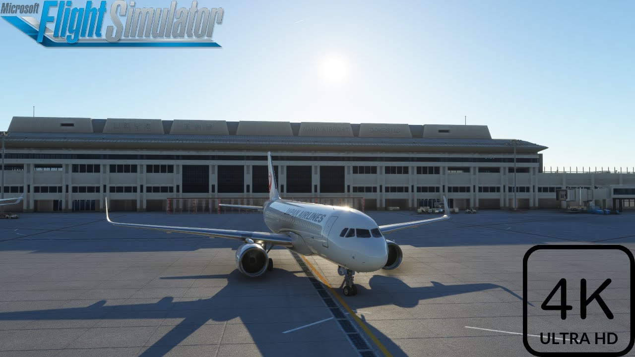Flight Simulator | A320 | ULTRA GRAPHIC | Takeoff NAHA Airport ROAH ...
